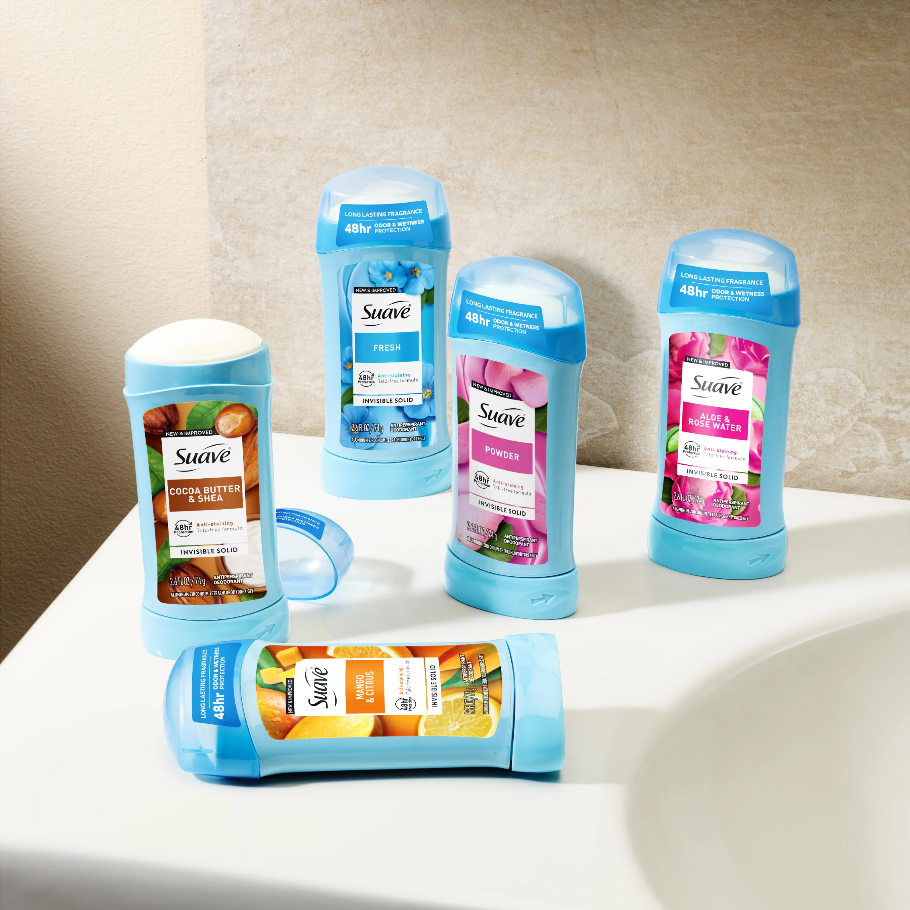 Powder Invisible Solid Antiperspirant Deodorant Stick - Suave Brands Co.